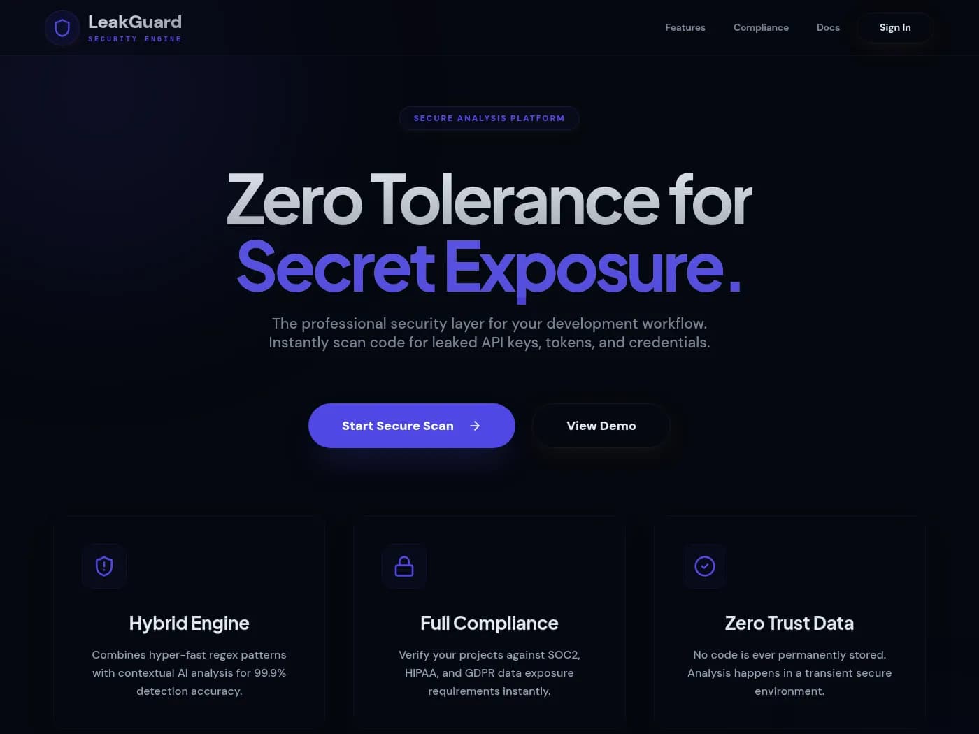 LeakGuard Scanner