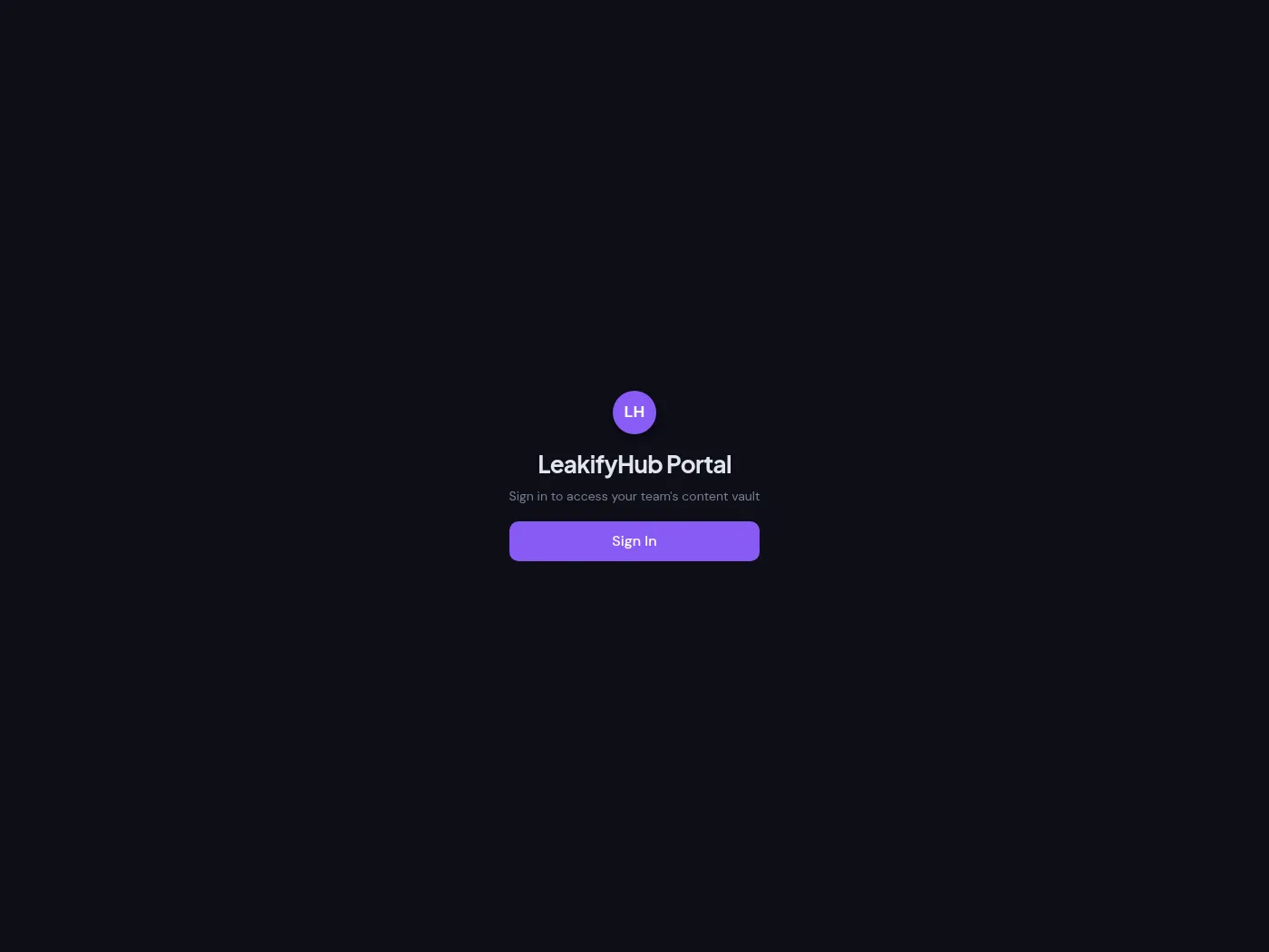 LeakifyHub Portal