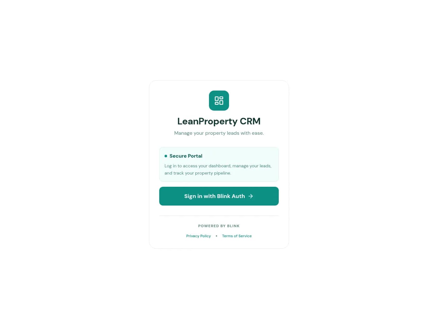 Lean Property CRM