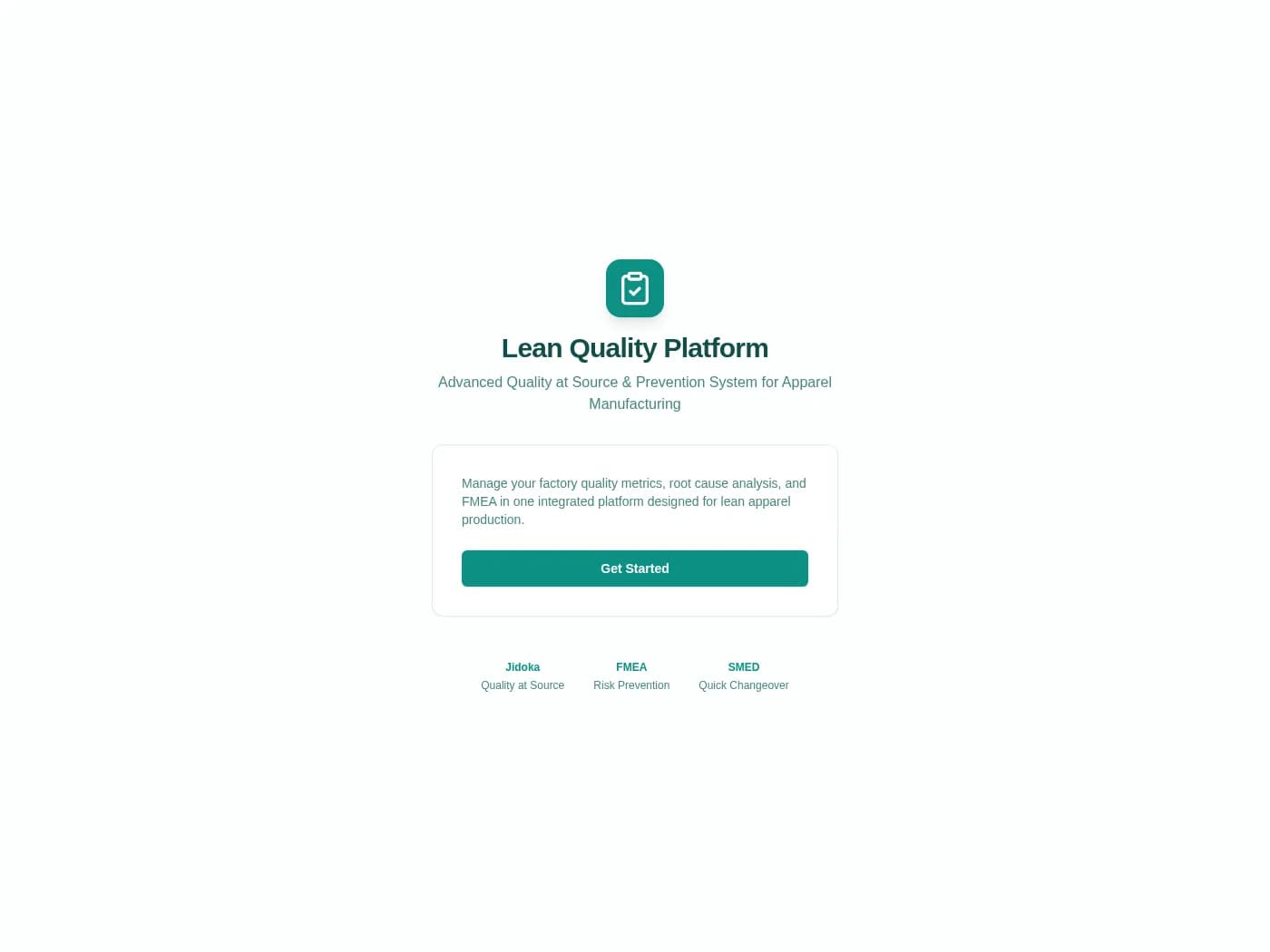 Lean Quality Platform