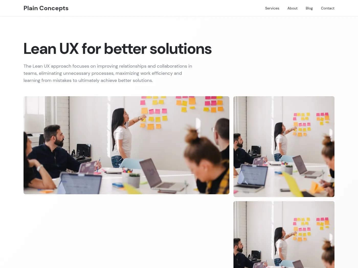 Lean UX Concepts Clone