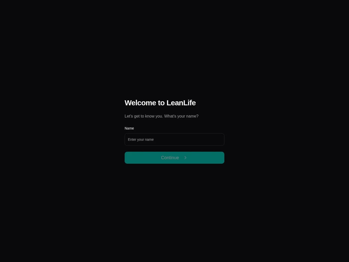 LeanLife PWA