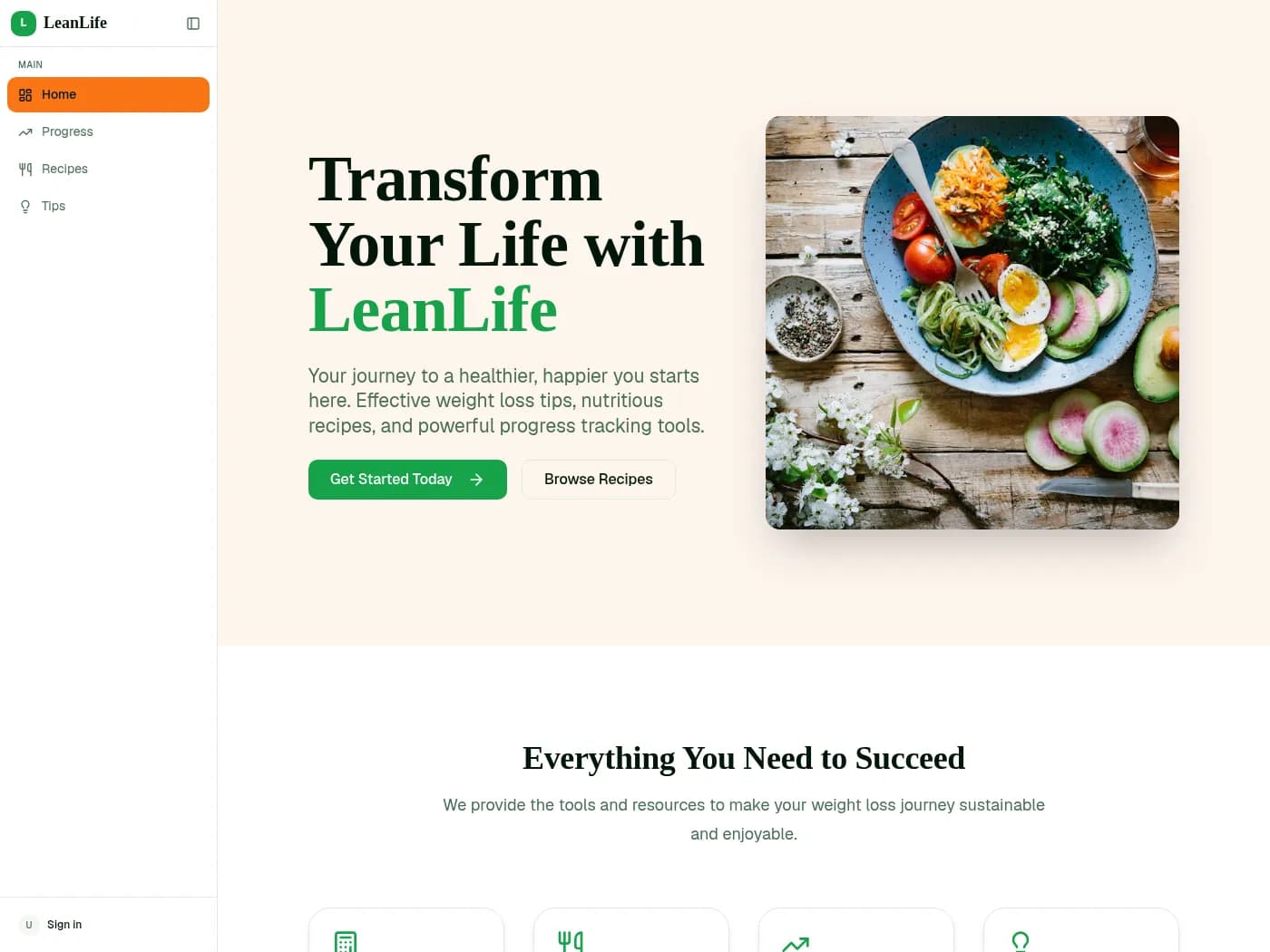 LeanLife Website
