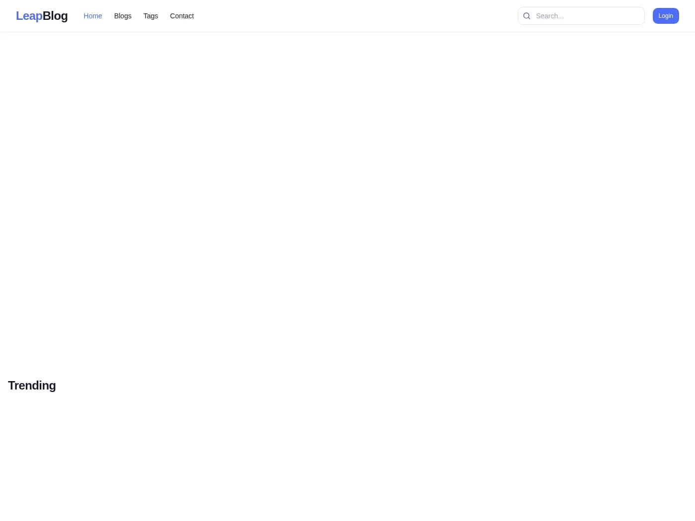 Leap Blog Clone