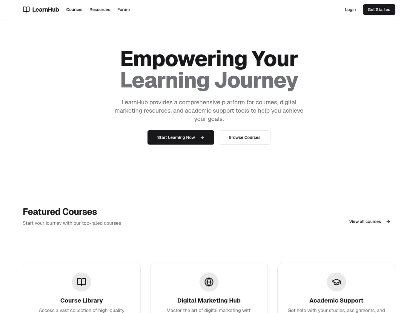 LearnHub Online Platform