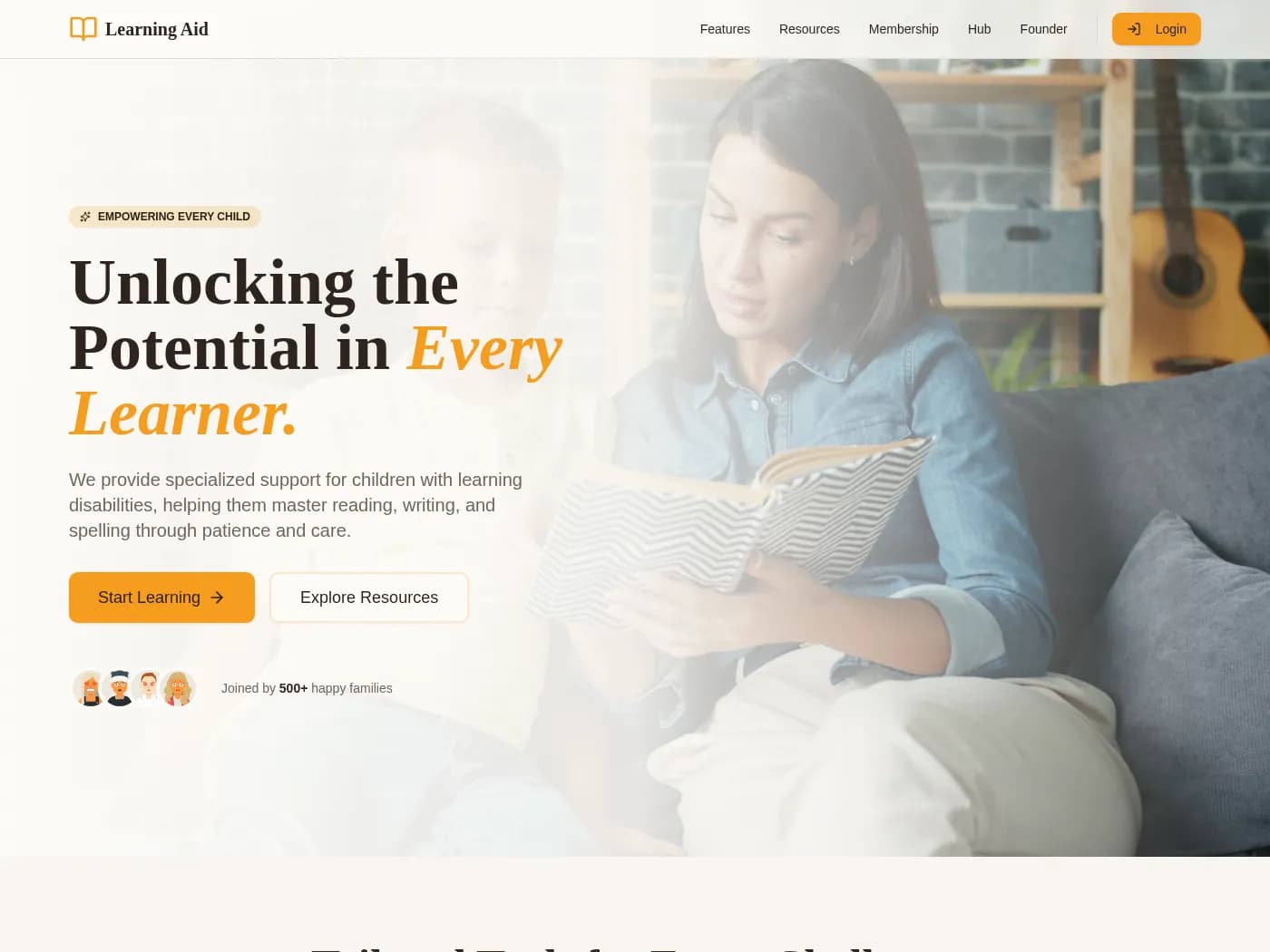 Learning Aid Web Hub