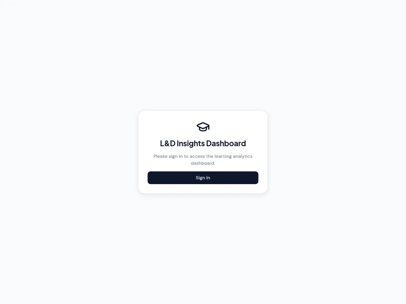 L&D Insights Dashboard
