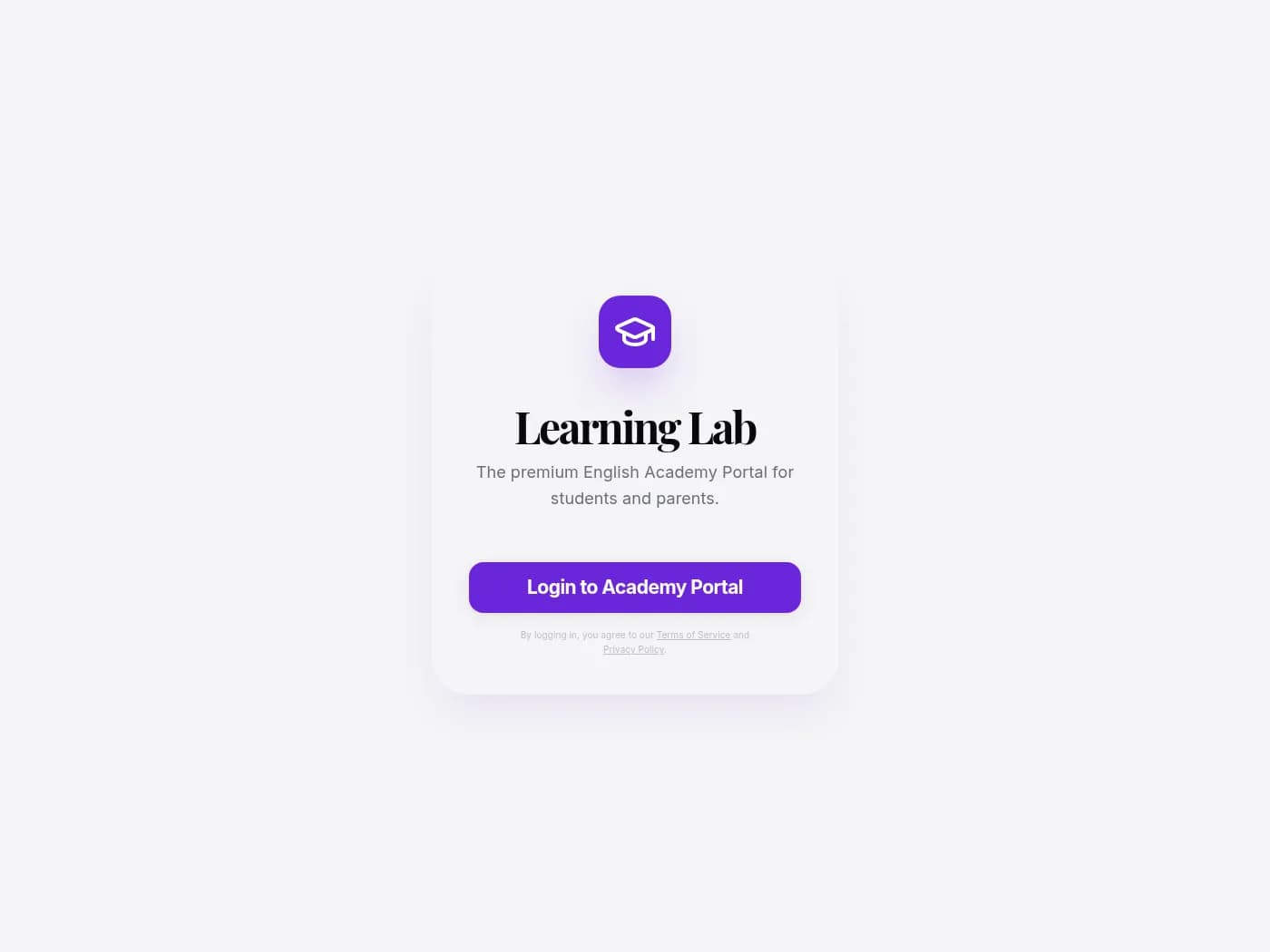 Learning Lab Academy Portal