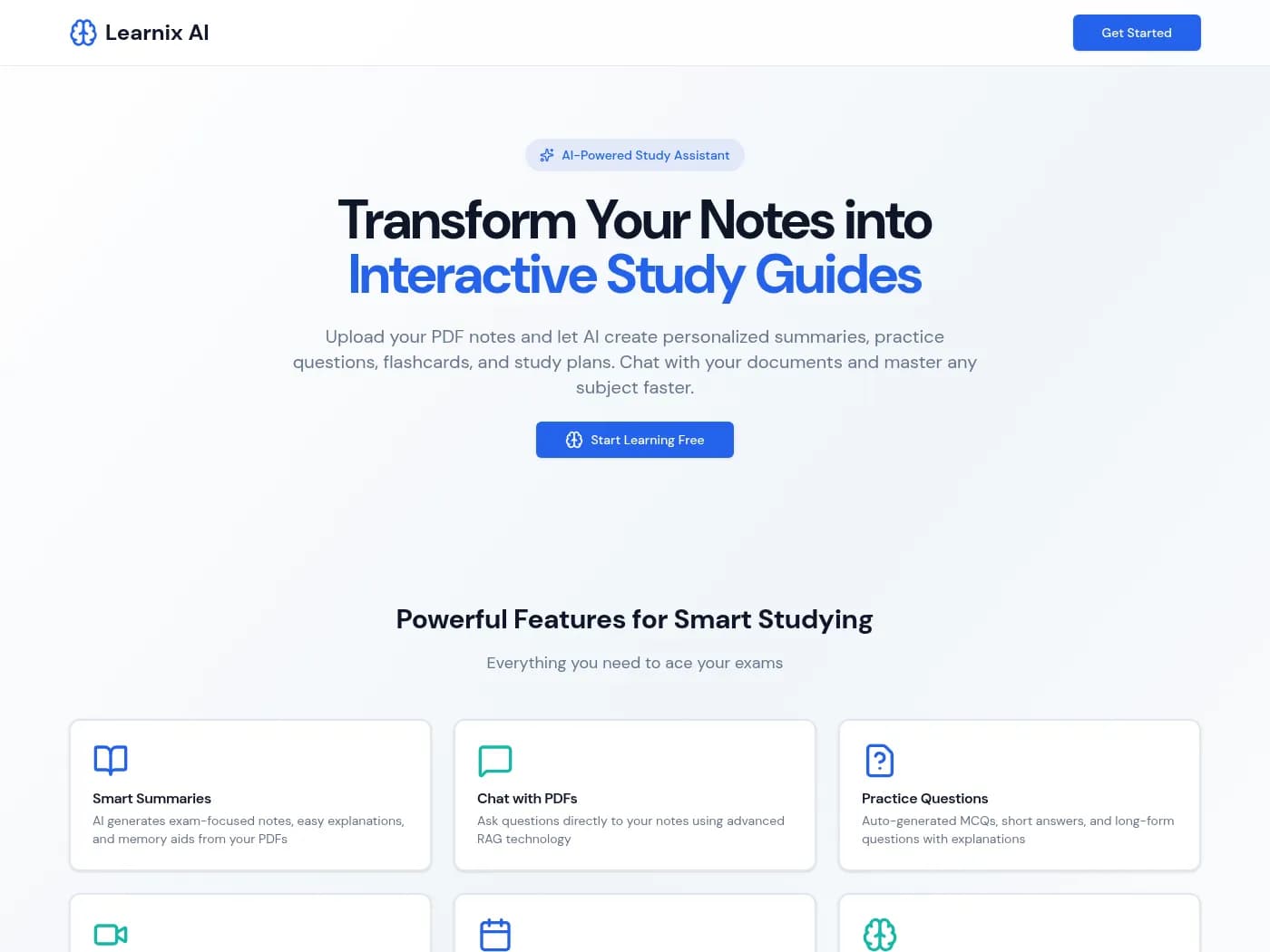 Learnix AI Study Platform