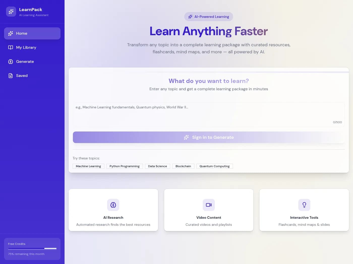 LearnPack AI