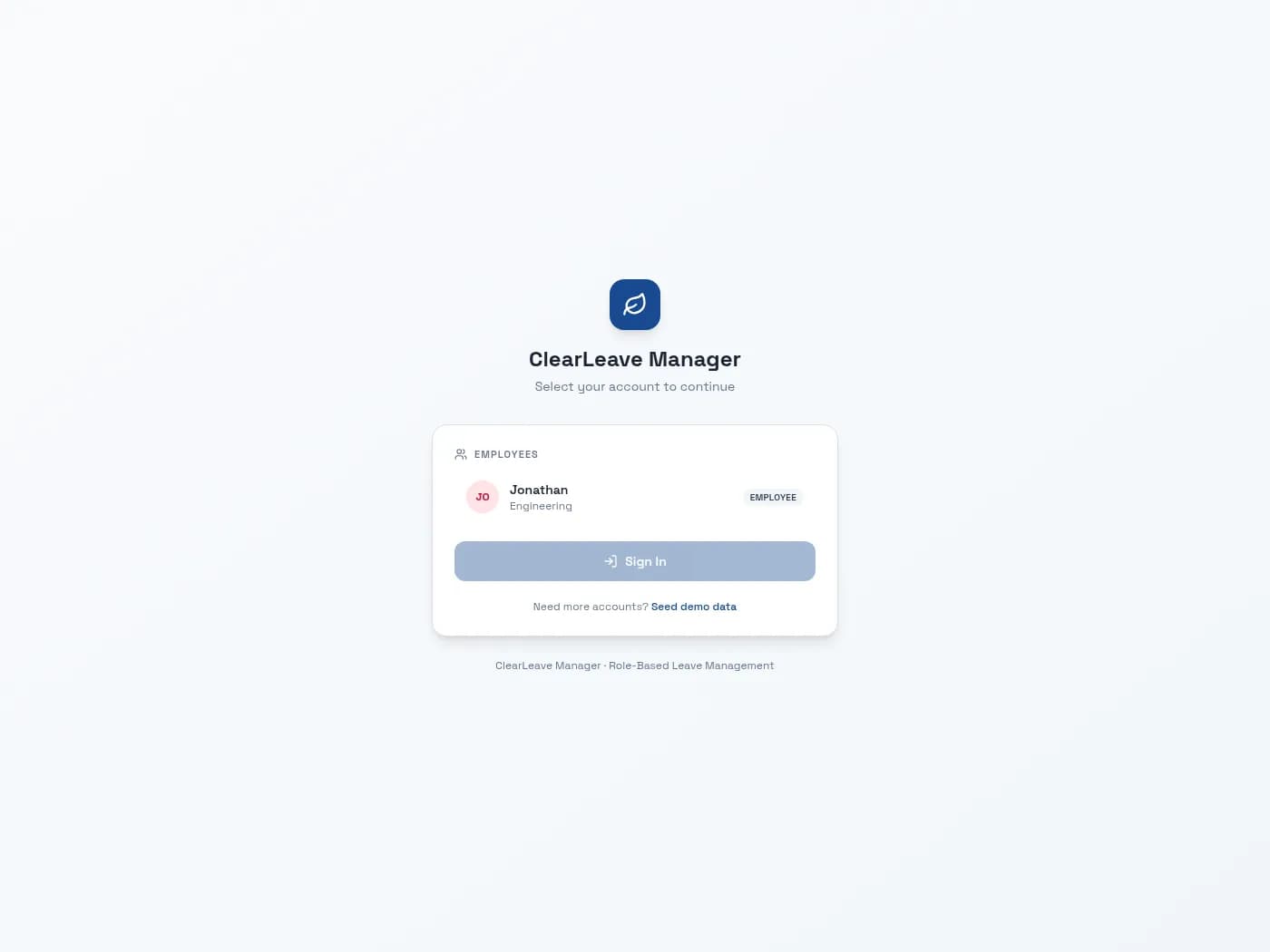 ClearLeave Manager
