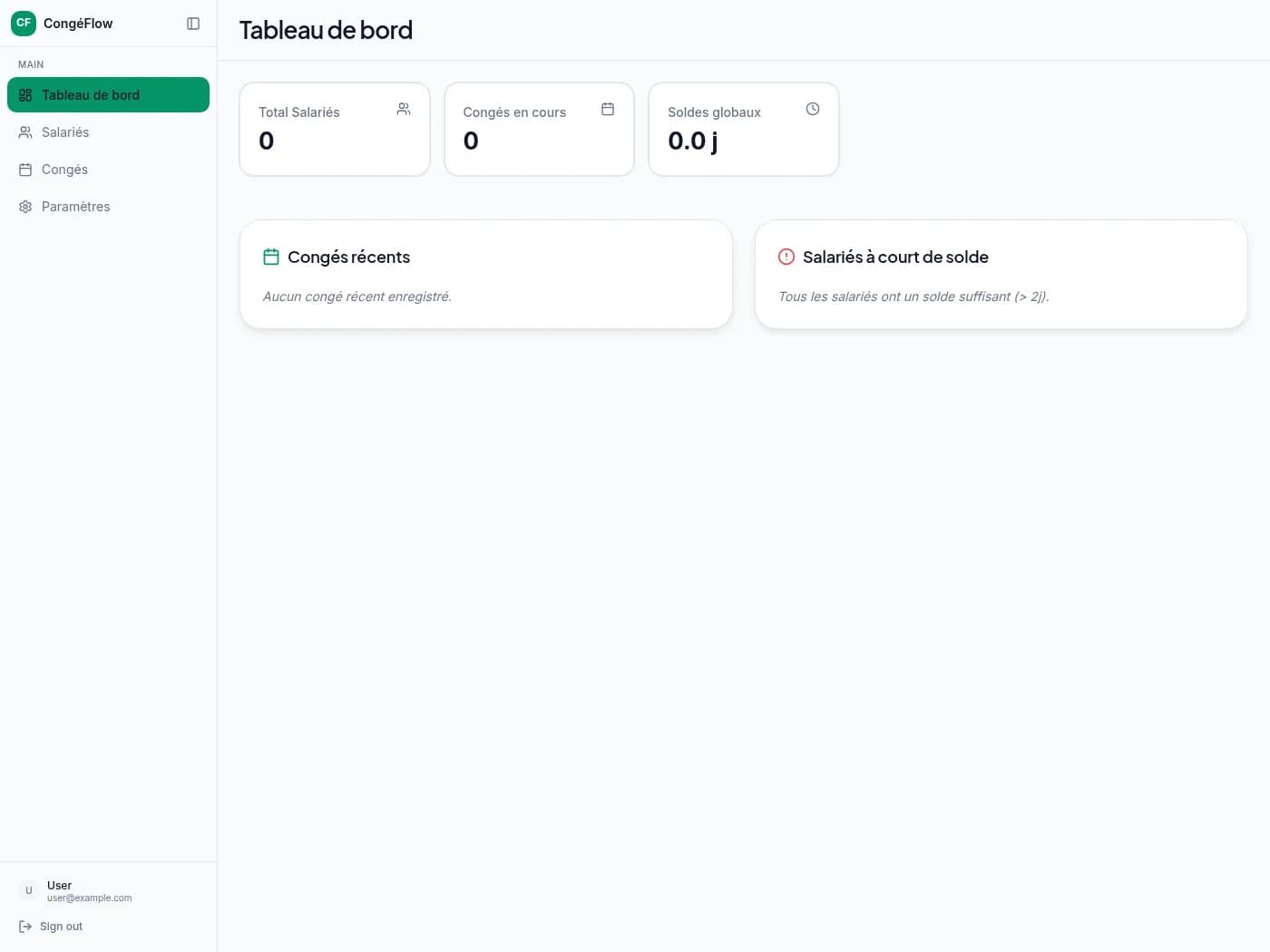 CongéFlow Manager