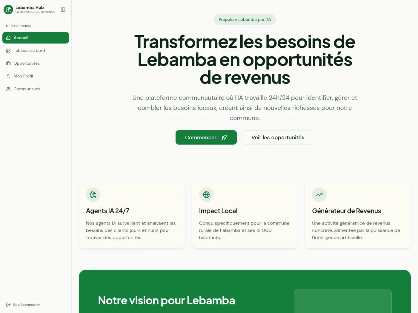 Lebamba AI Revenue Hub