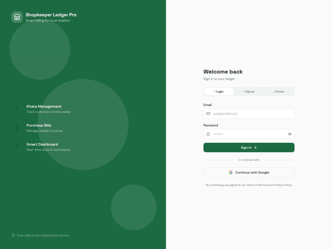 Shopkeeper Ledger Pro