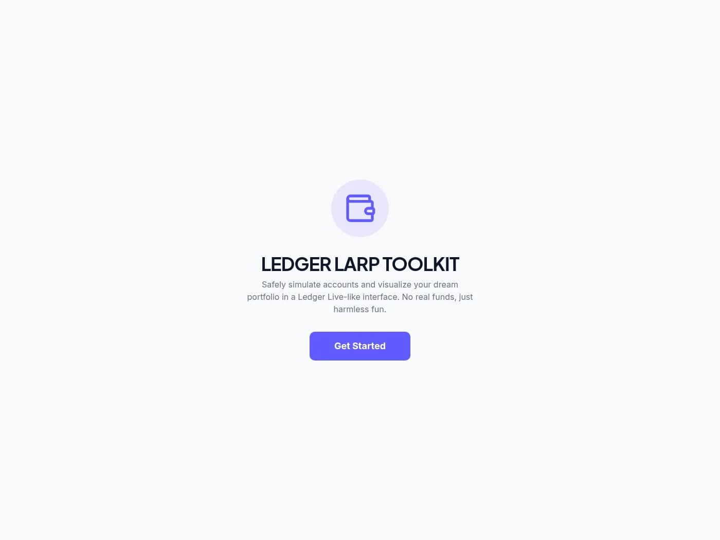 Ledger Larp Toolkit