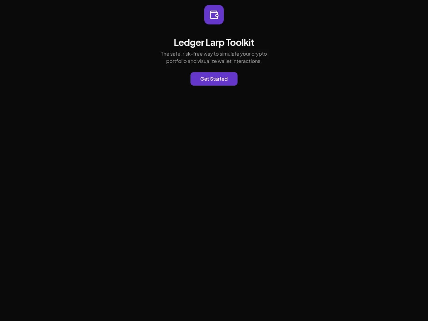 Ledger Larp Toolkit
