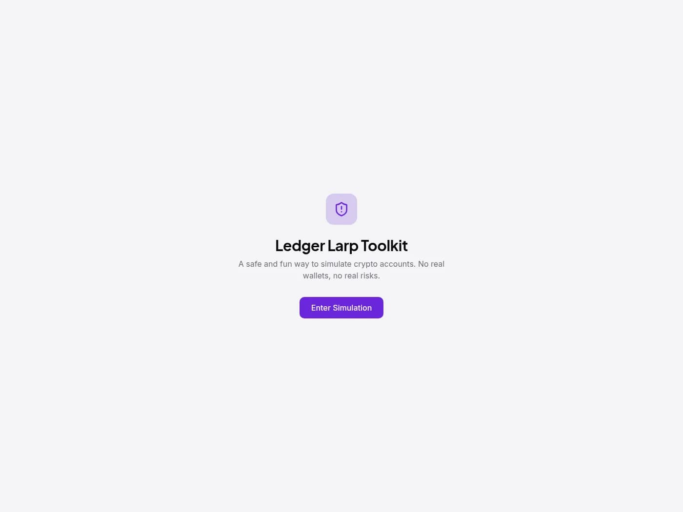 Ledger Larp Toolkit