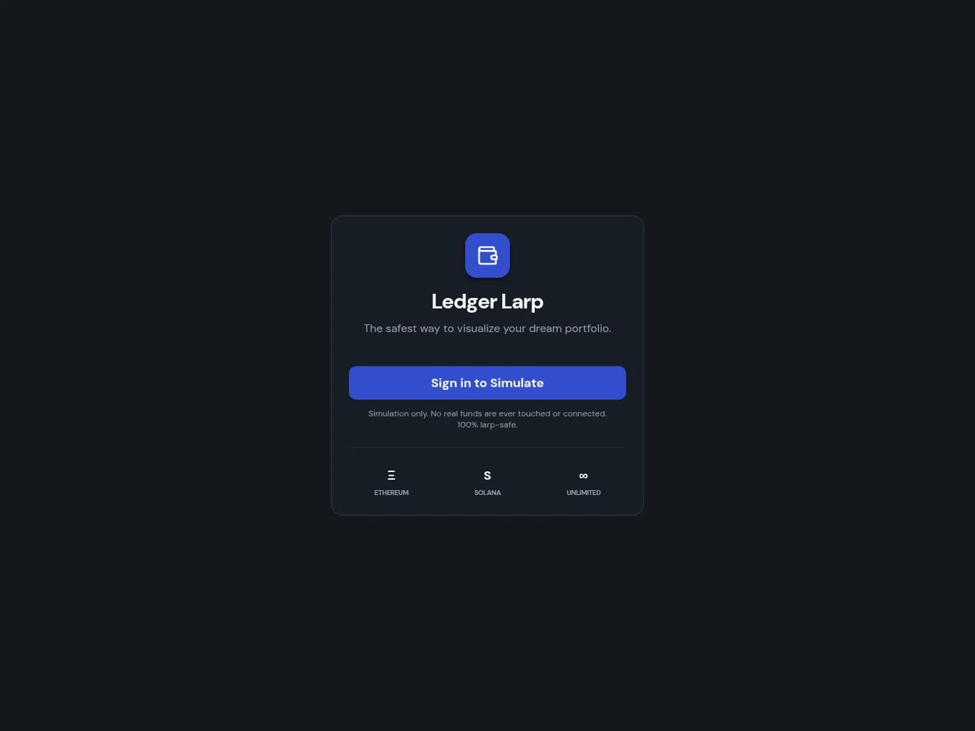 Ledger Larp Toolkit