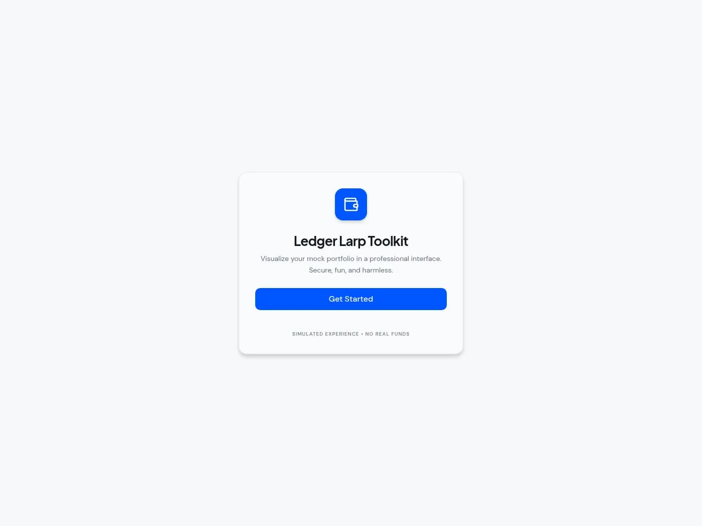 Ledger Larp Toolkit