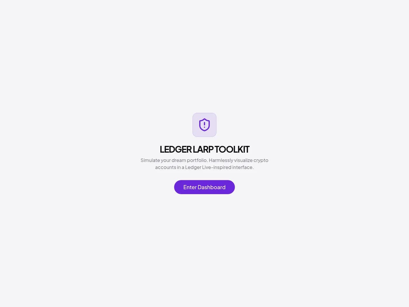 Ledger Larp Toolkit