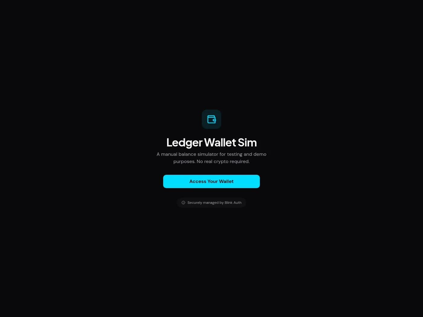 Ledger Wallet Sim
