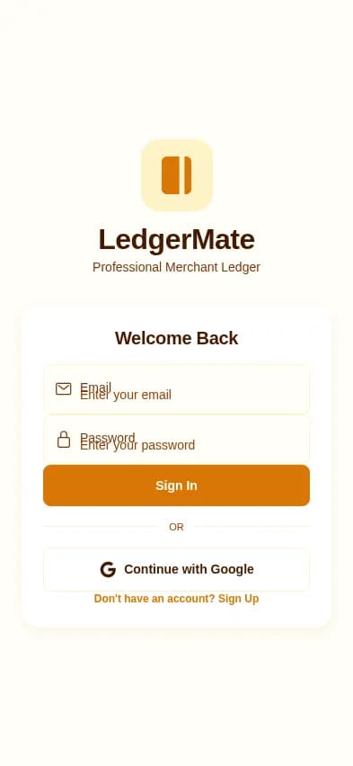 LedgerMate Mobile