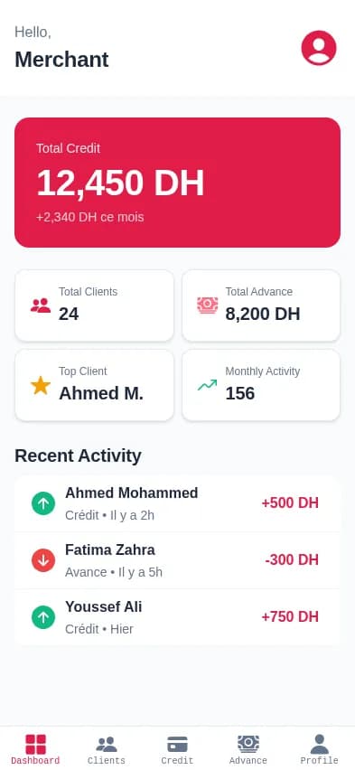 LedgerPro Mobile UI