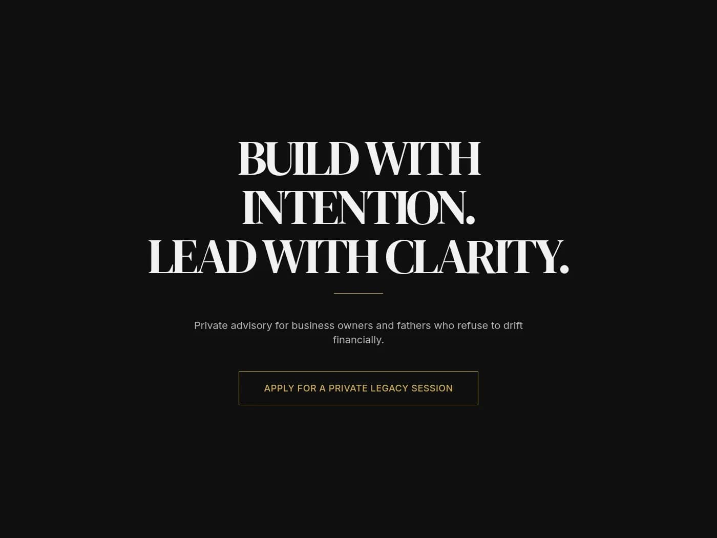 Legacy Advisory Site