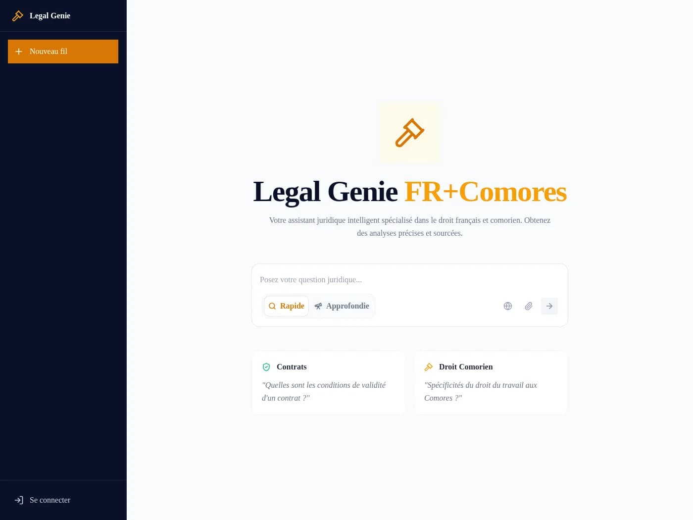 Legal Genie FR+Comores