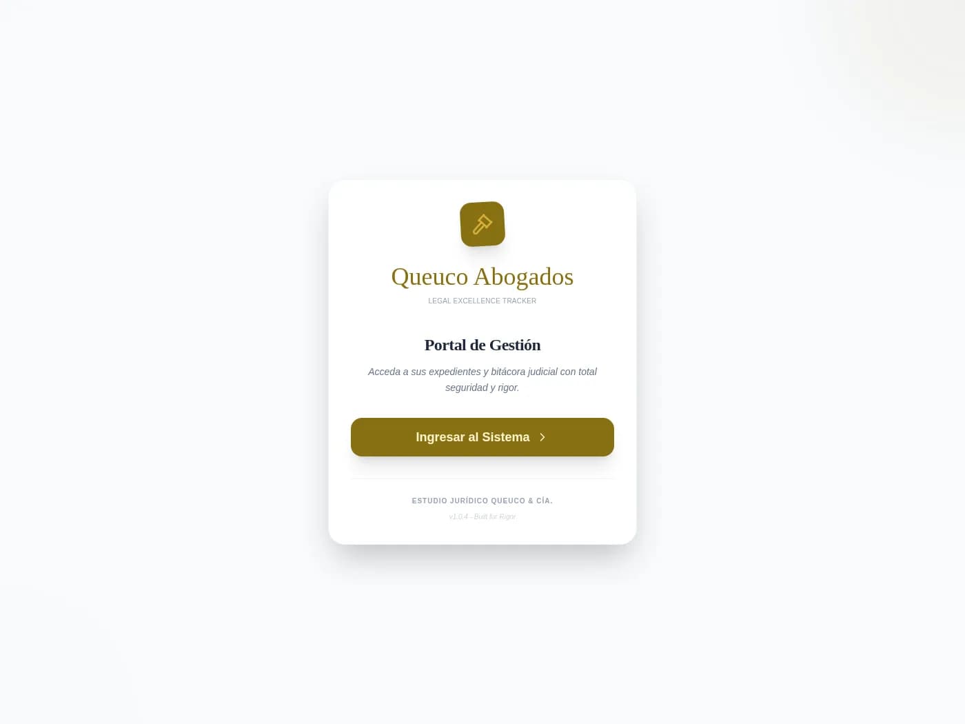 Queuco Legal Tracker