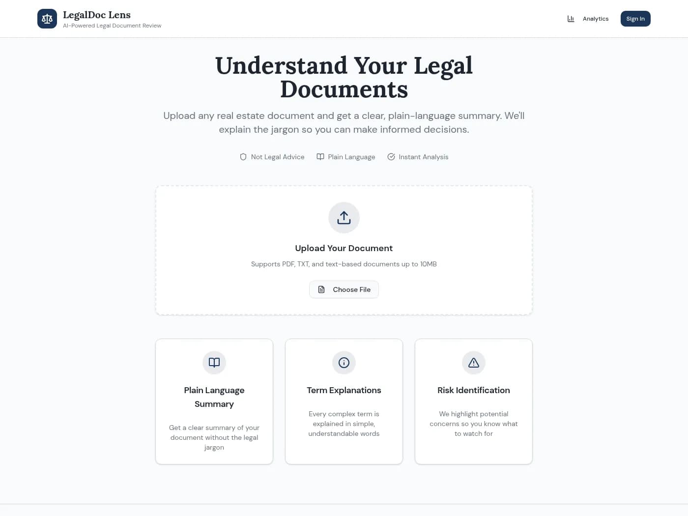LegalDoc Lens