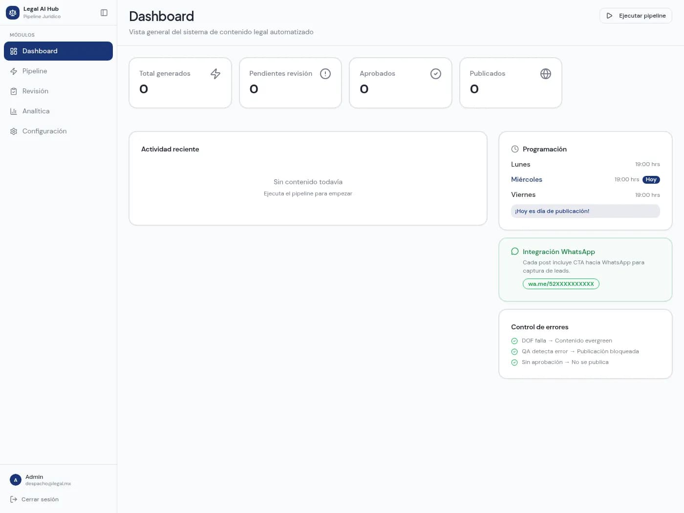 Legal AI Pipeline Hub