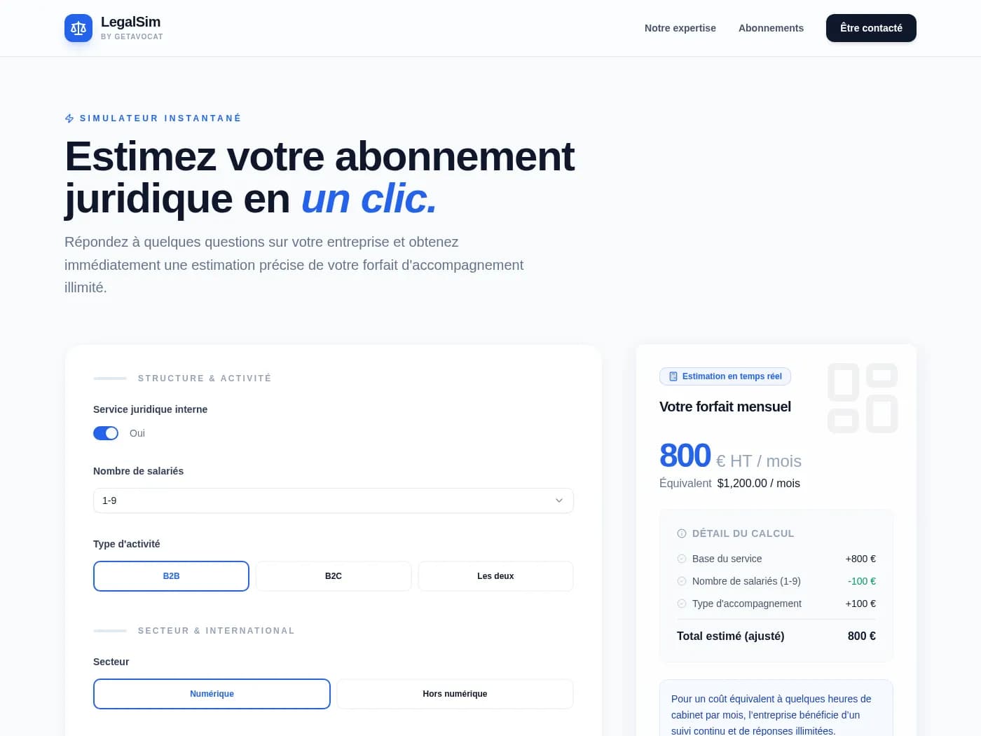 LegalSim Web App