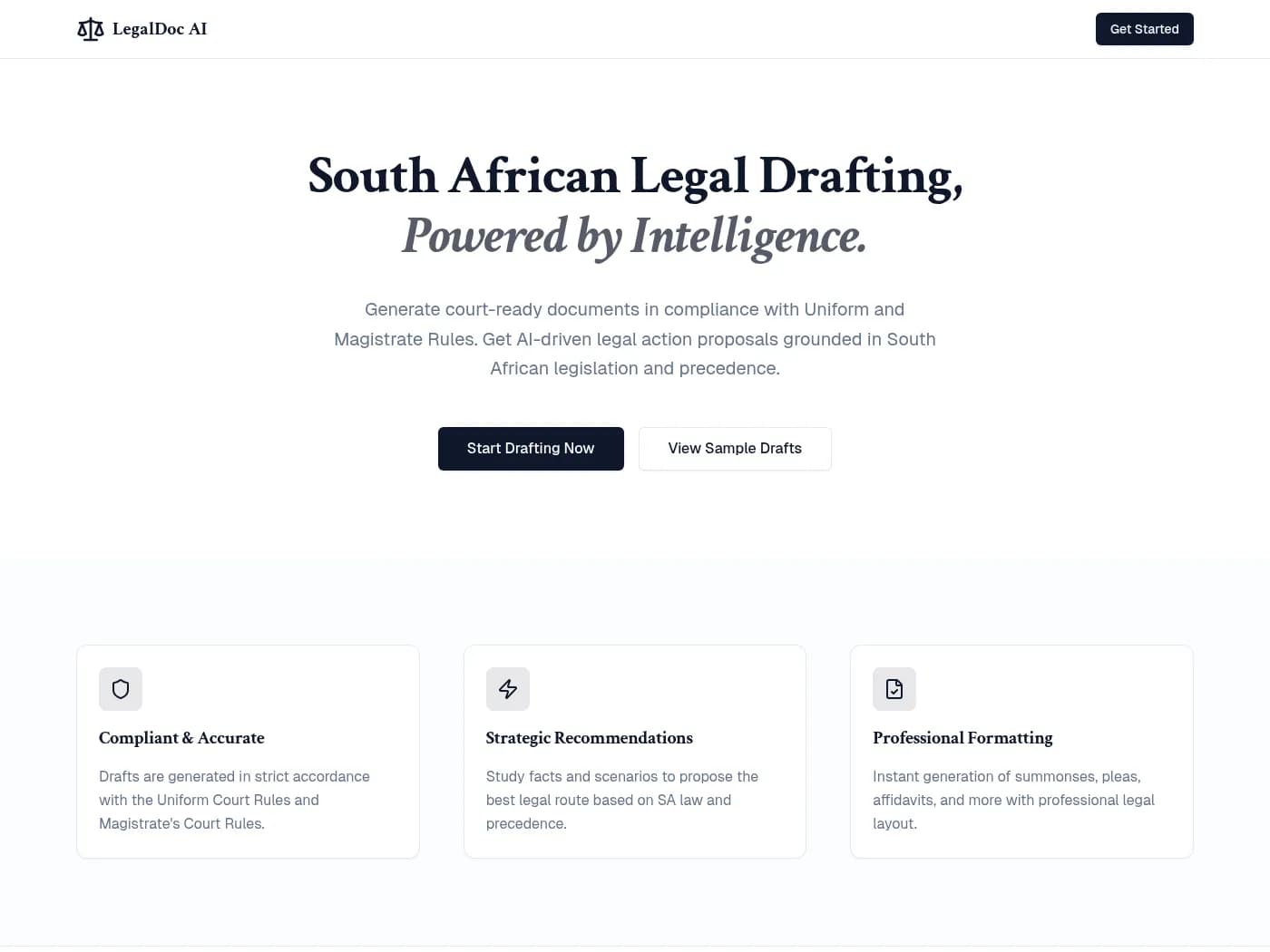 LegalDoc AI Generator