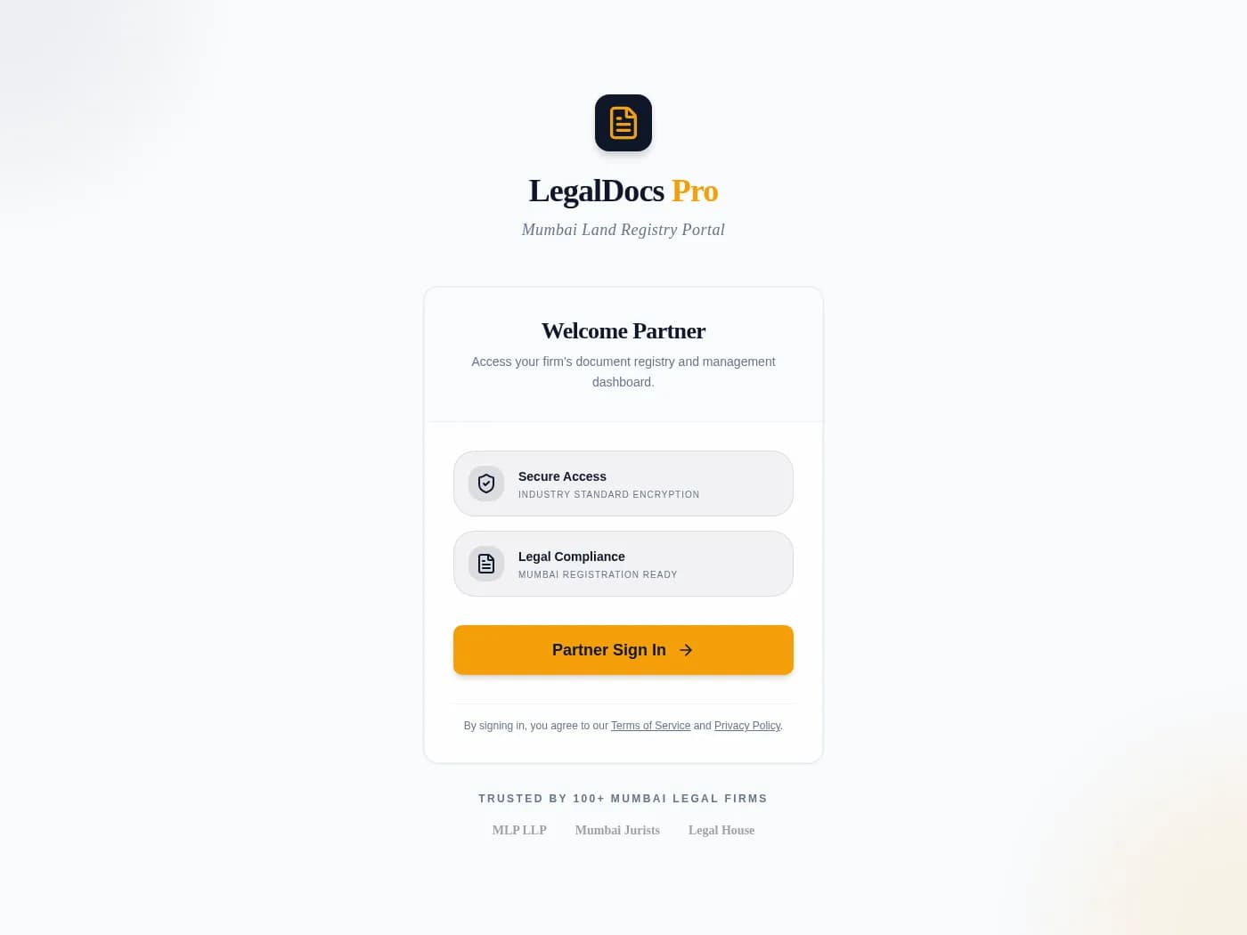 LegalDocs Pro Portal