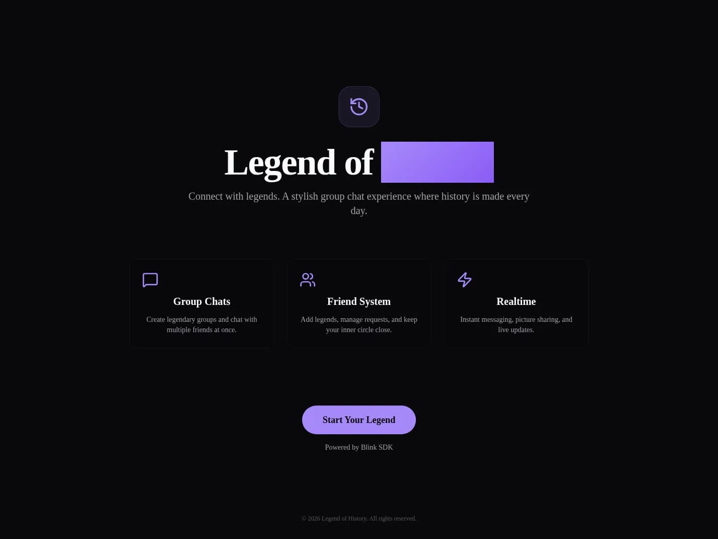Legend of History Chat