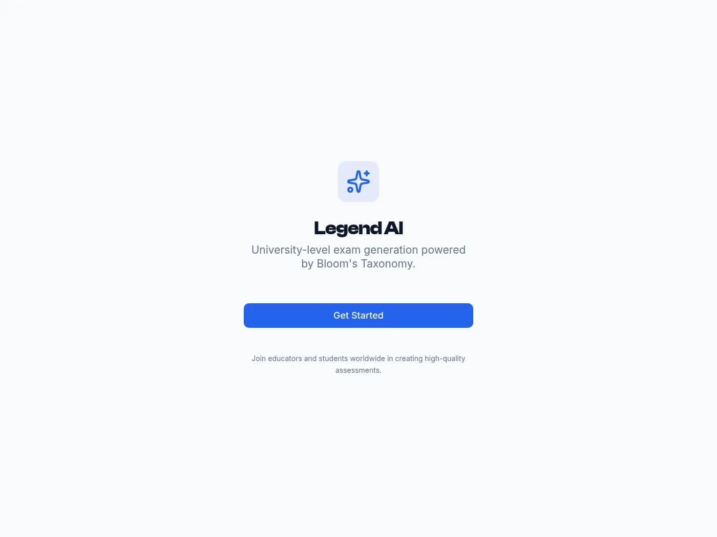 Legend AI Exam Generator