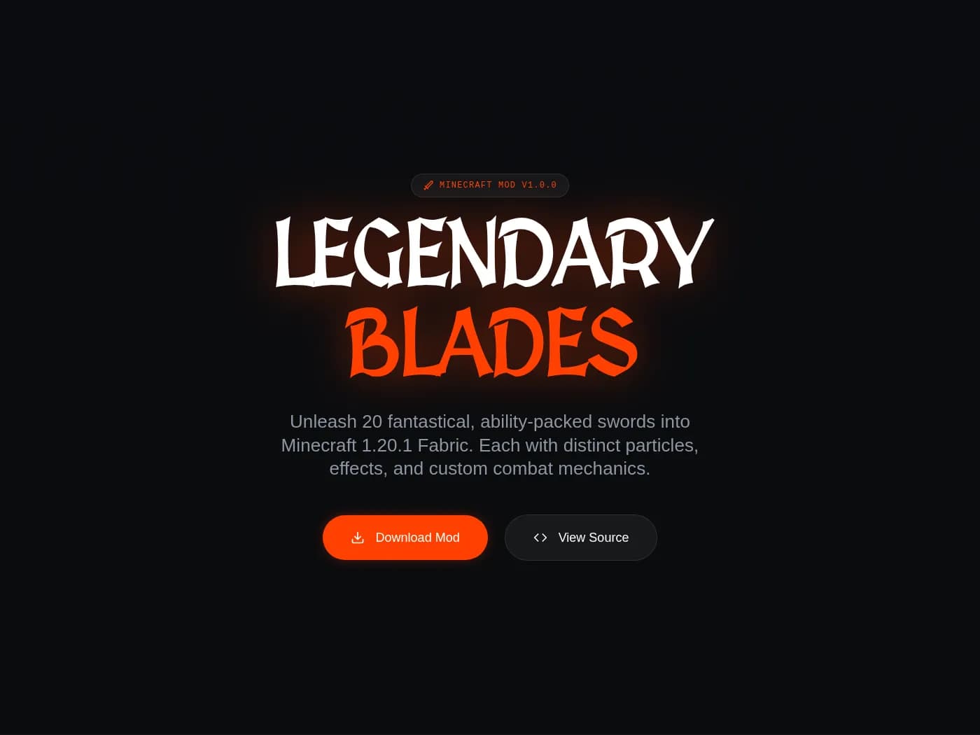 Legendary Blades Mod