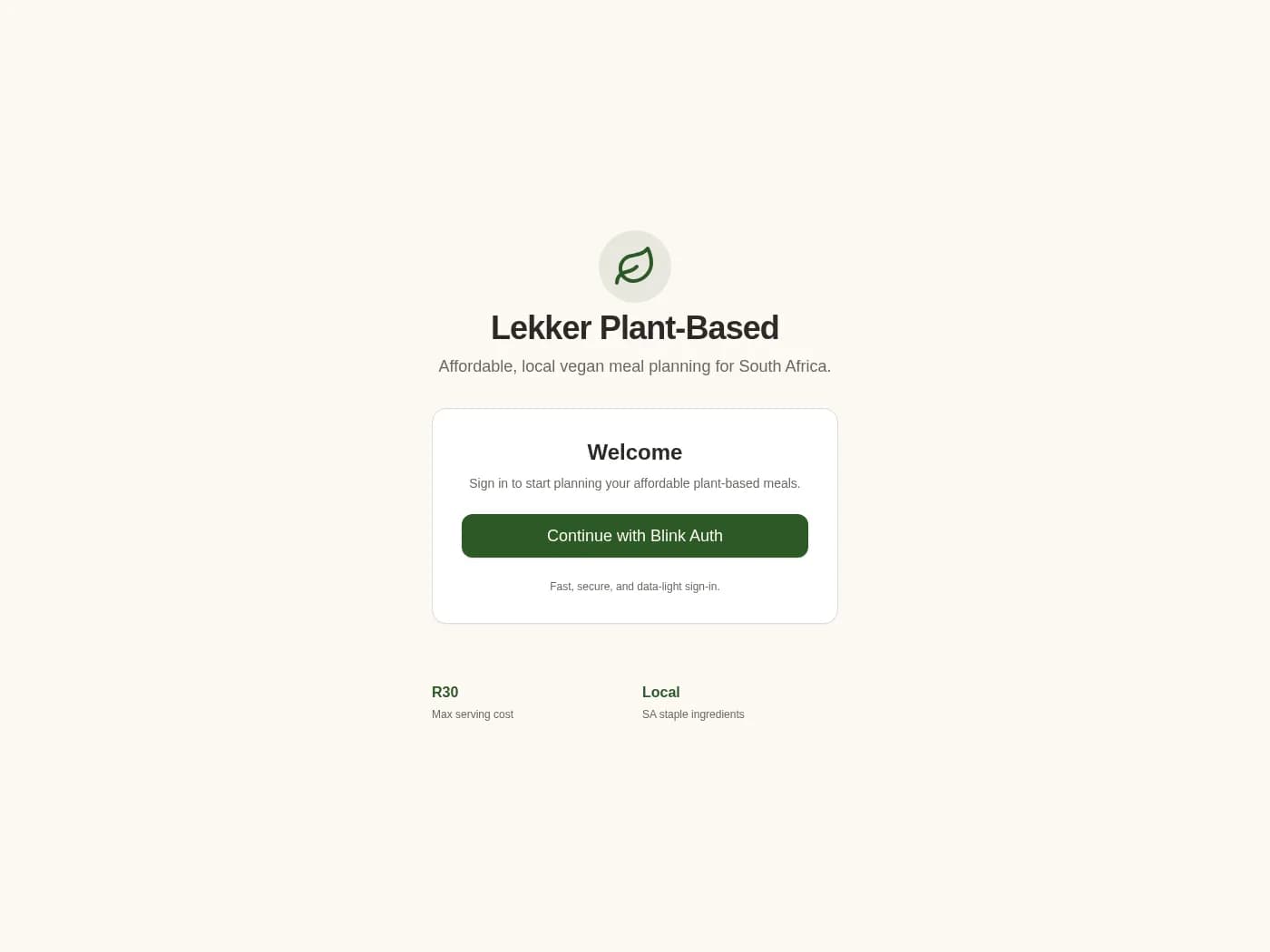 Lekker Plant-Based Meals