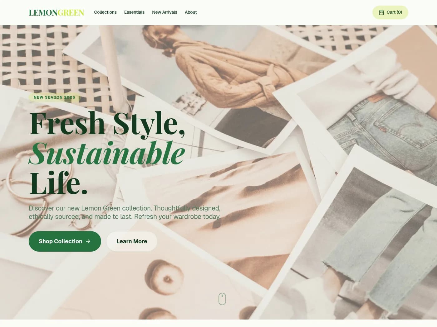 Lemon Green Clothing Site