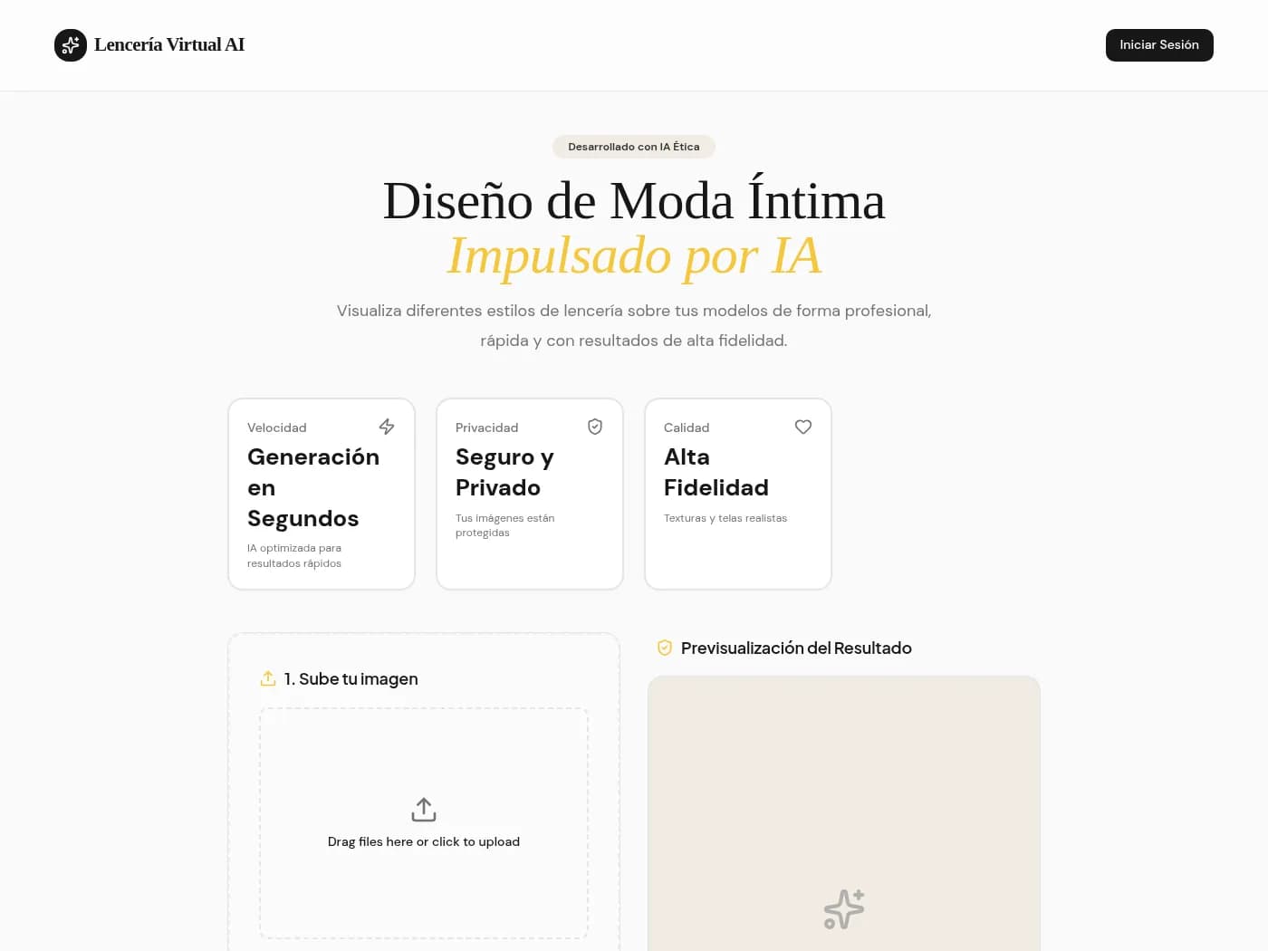 Lencería Virtual AI