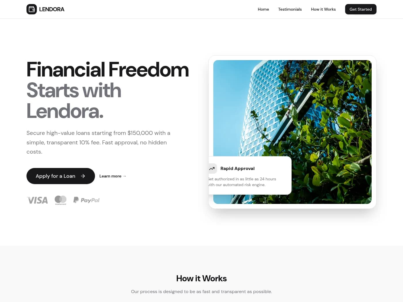 Lendora Loan Platform