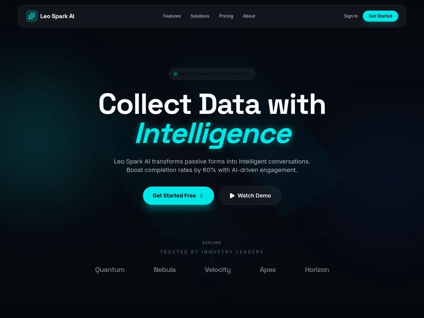 Leo Spark AI Landing