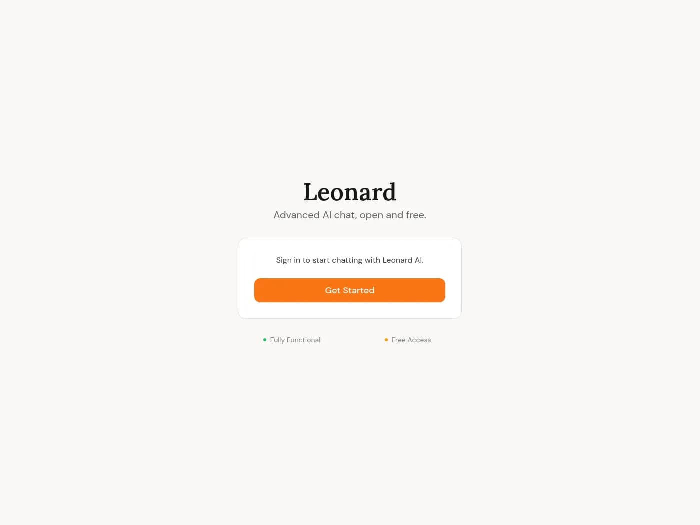 Leonard AI Clone