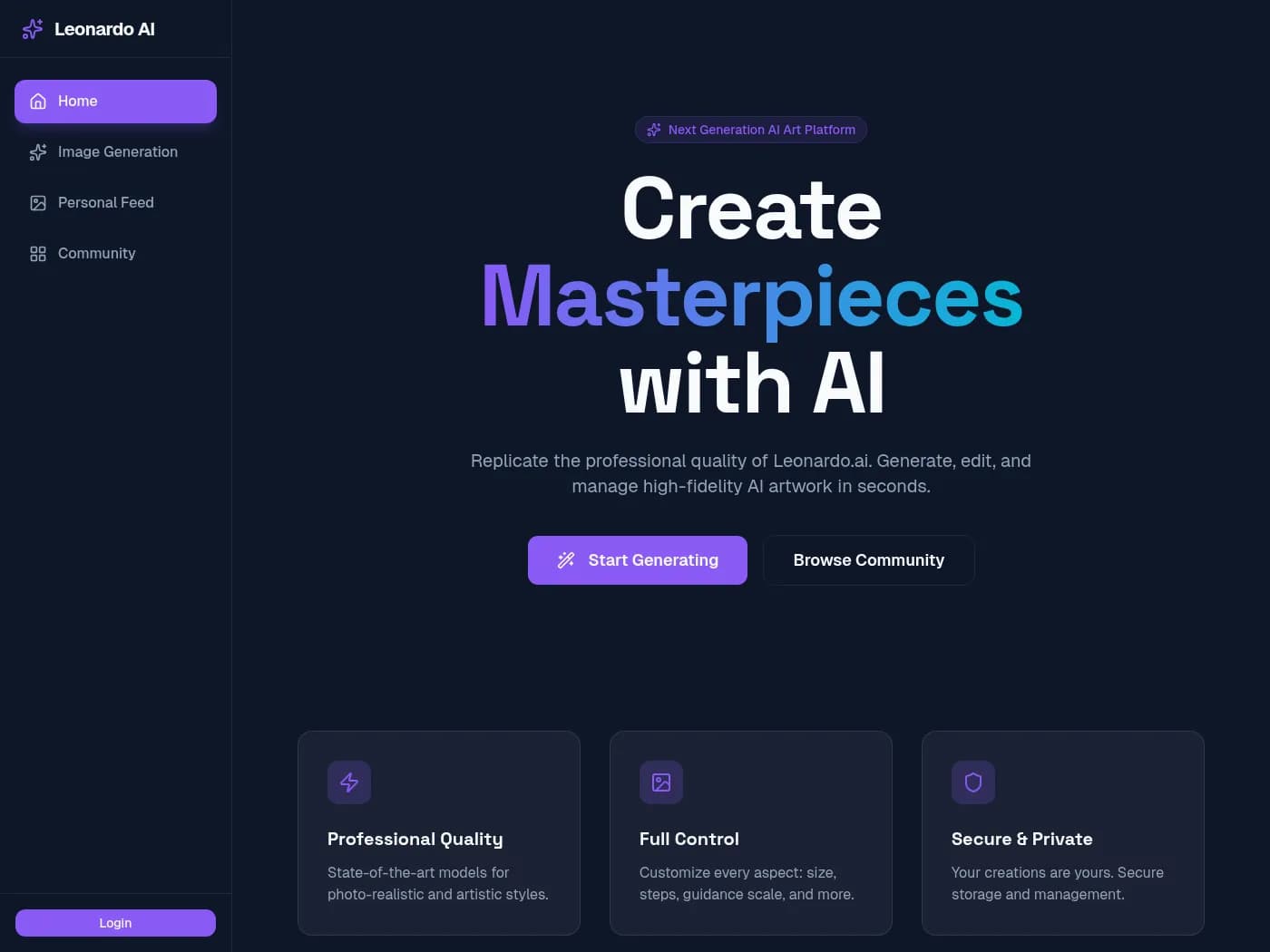 Leonardo AI Clone