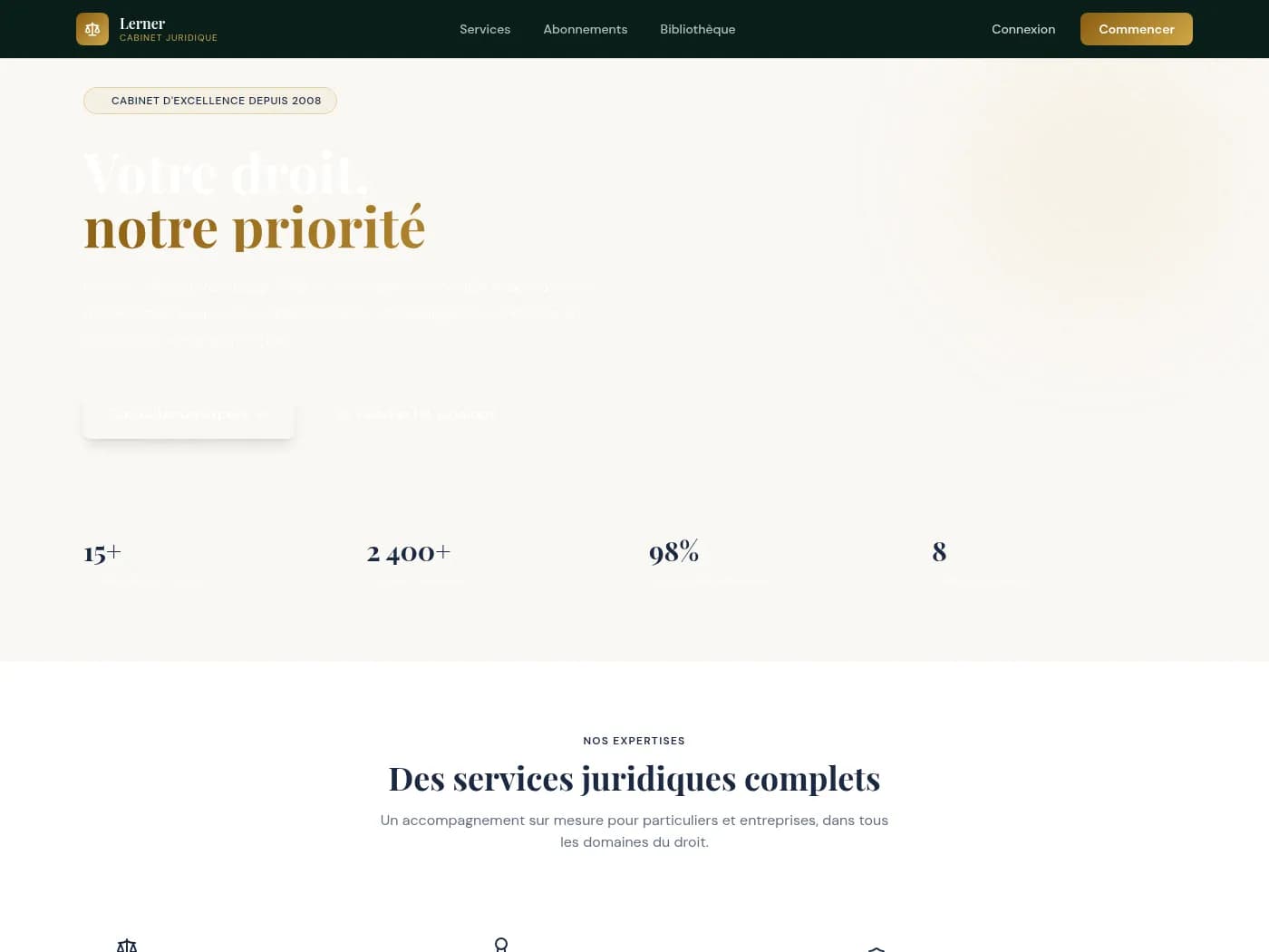 Lerner Cabinet Juridique