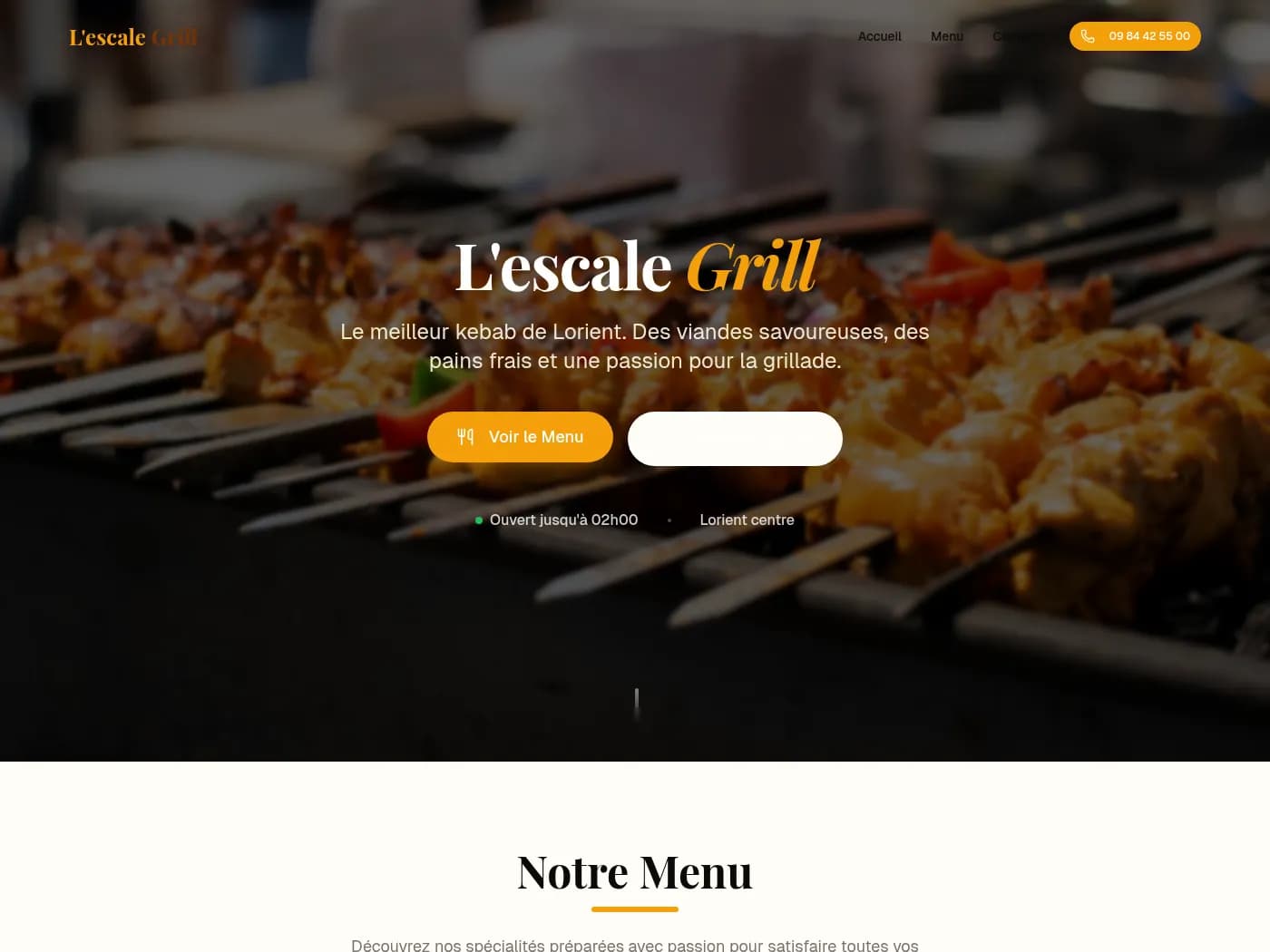 L'escale Grill Vitrine