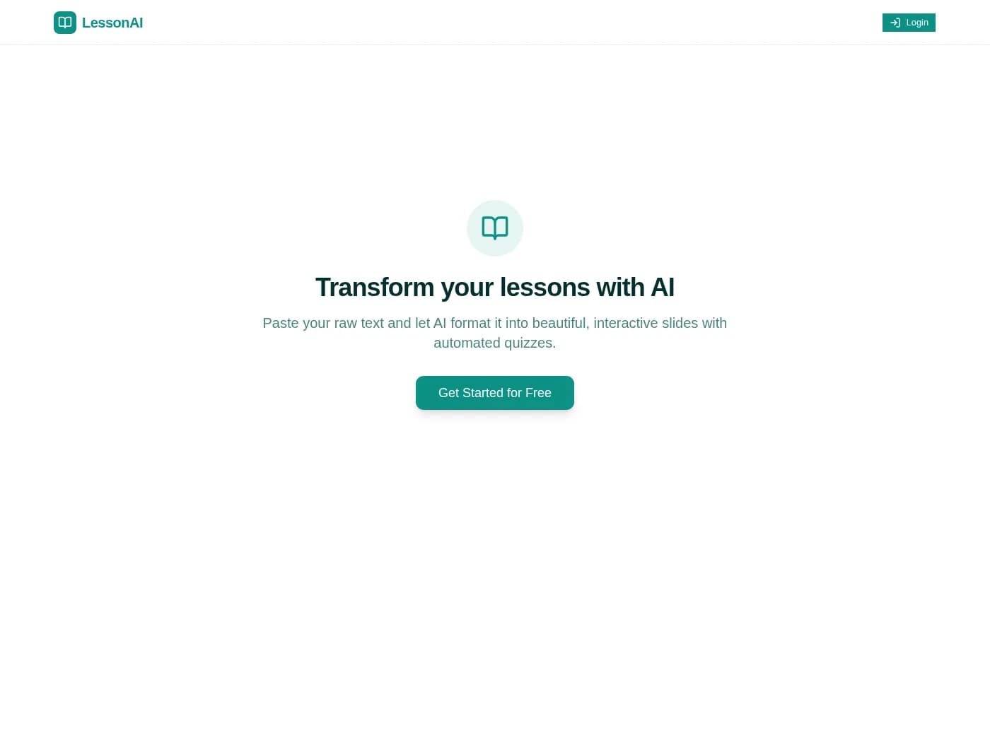 LessonAI Slides