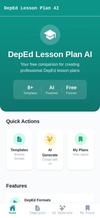 DepEd Lesson Plan AI