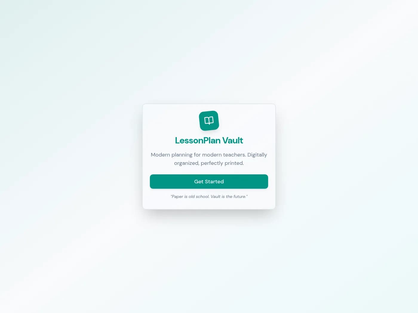 LessonPlan Vault